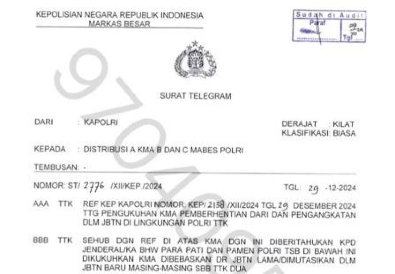 Kapolri Mutasi Kapolres dan Direktur di Akhir Tahun 2024, Ini Daftar ... Kapolri Mutasi Kapolres dan Direktur di Akhir Tahun 2024, Ini Daftar ...