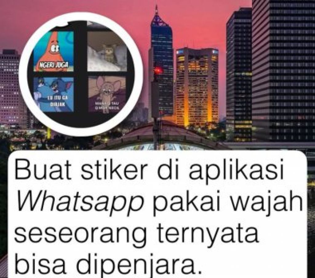 Buat Stiker di Aplikasi Whatsapp Pakai Wajah Orang Lain Bisa Dipidana
