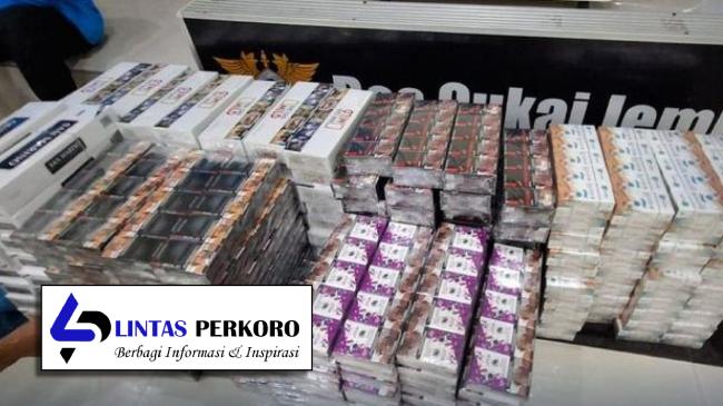 400 Ribu Batang Rokok Ilegal di Ruas Tol Gempol Pasuruan Berhasil Diamankan