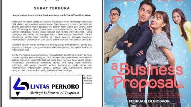 Klarifikasi Falcon Pictures Terkait Film a Business Proposal Remake ...